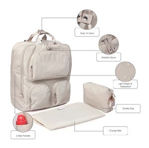 Bags | Beige Diaper Bag Backpack | Poshmark
